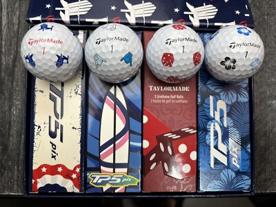 12 Taylormade TP5 Pix Limited Edition Collectors Logo Golf Balls ...