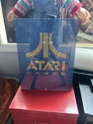 metal mesh 10 by 13'' ATARI GAMES LOGO wall art hanger ARCADE GAME PART b10 | eBay