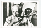 PABLO PICASO Smoking Cigarette Portrait Vintage Photo Photograph | eBay