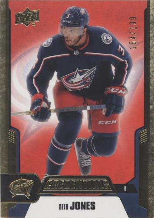 2019-20 Upper Deck Credentials - Seth Jones #8 Red /199 for sale online ...