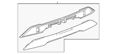 Genuine GM Chrome Rear Closure Center Applique 84378413 | eBay