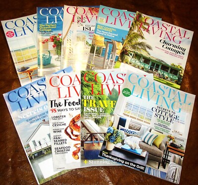 Coastal Living Magazines 2014 - 2018 Beach Cottage Tropical Island ...