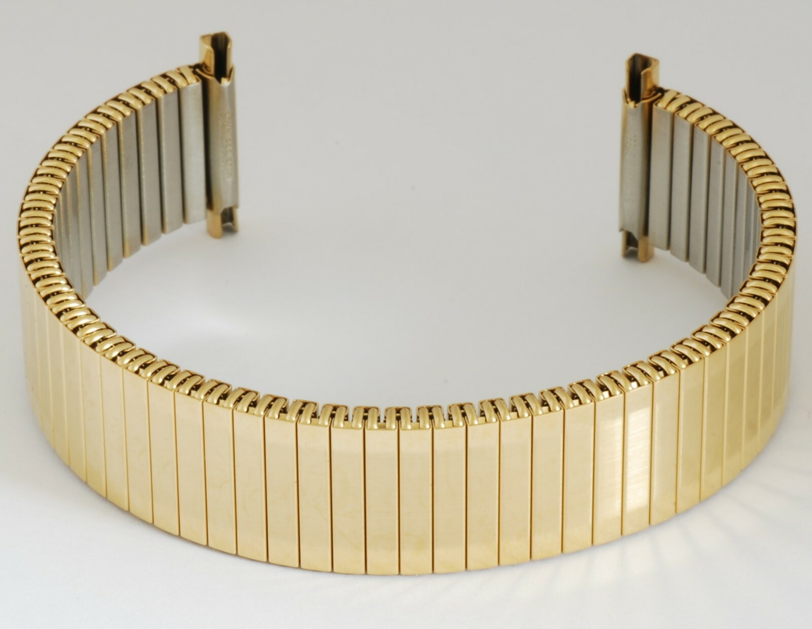 BEST- LOW PRICE 16mm-20mm STAINLESS STEEL Bi METAL GOLD Expanding WATCH ...