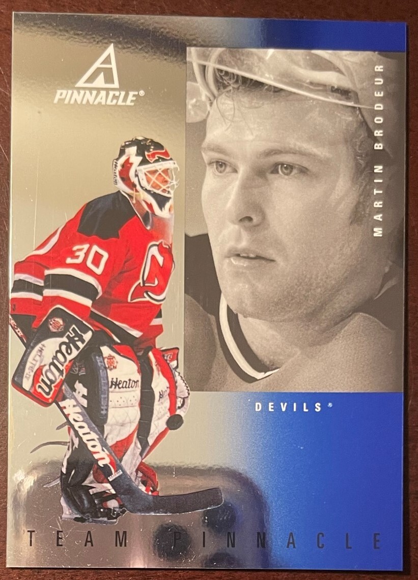 *Patrick ROY Martin BRODEUR 1997-98 Pinnacle Team Pinnacle #1 Avalanche ...
