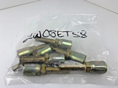 7 PACK Weatherhead 08ET58 Crimp Straight Hose Fitting 1/2" | eBay