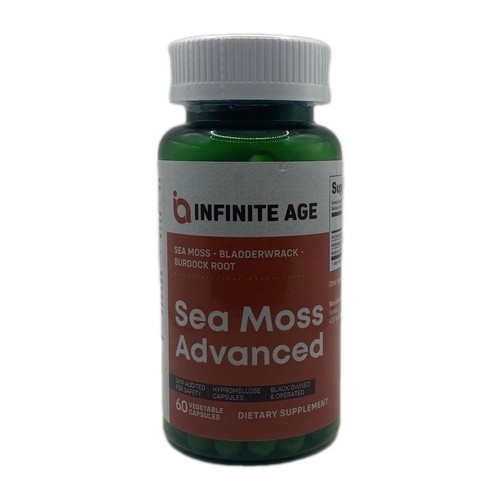 INFINITE AGE Sea Moss Advanced 60 Vegetable Capsules Dietary Supplement ...