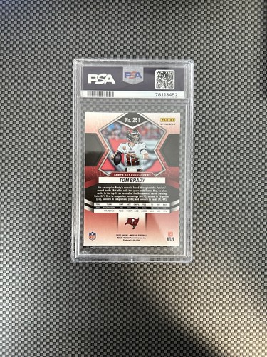 2022 Panini Mosaic - National Pride Red Sparkle Prizm #251 Tom Brady PSA 10 | eBay