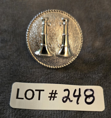 Vintage Fire Dept 2 Bugles Pin Rank Insignia Captain FD Lot 248 | eBay