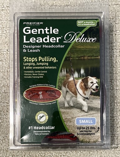 New ~ Premier GENTLE LEADER Dog Headcollar & Leash Red ~ Small Dogs Up ...