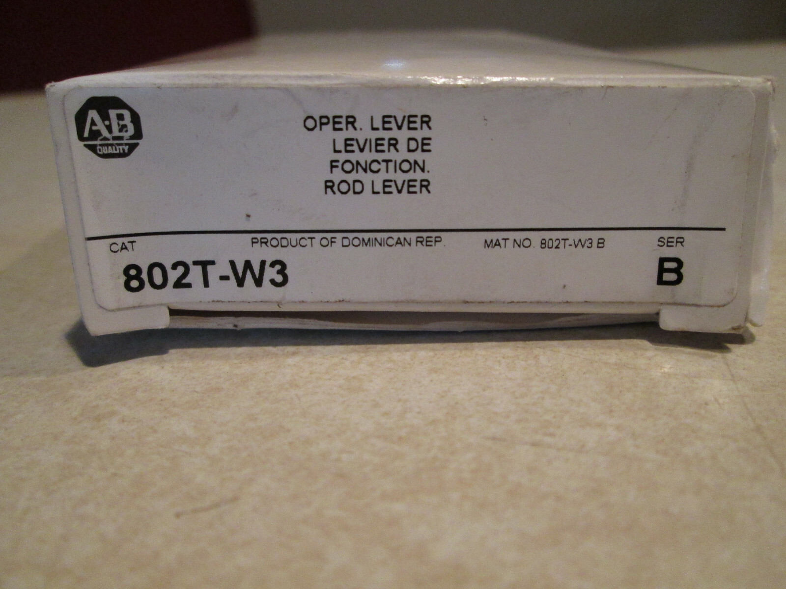 NEW ALLEN BRADLEY 802T-W3 Stainless Steel Spring Rod Opera - New in Box ...