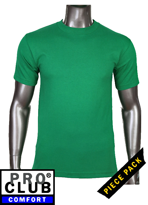1 New ProClub S-3XL Comfort Weight T-Shirt Plain Tee Pro Club Color ...