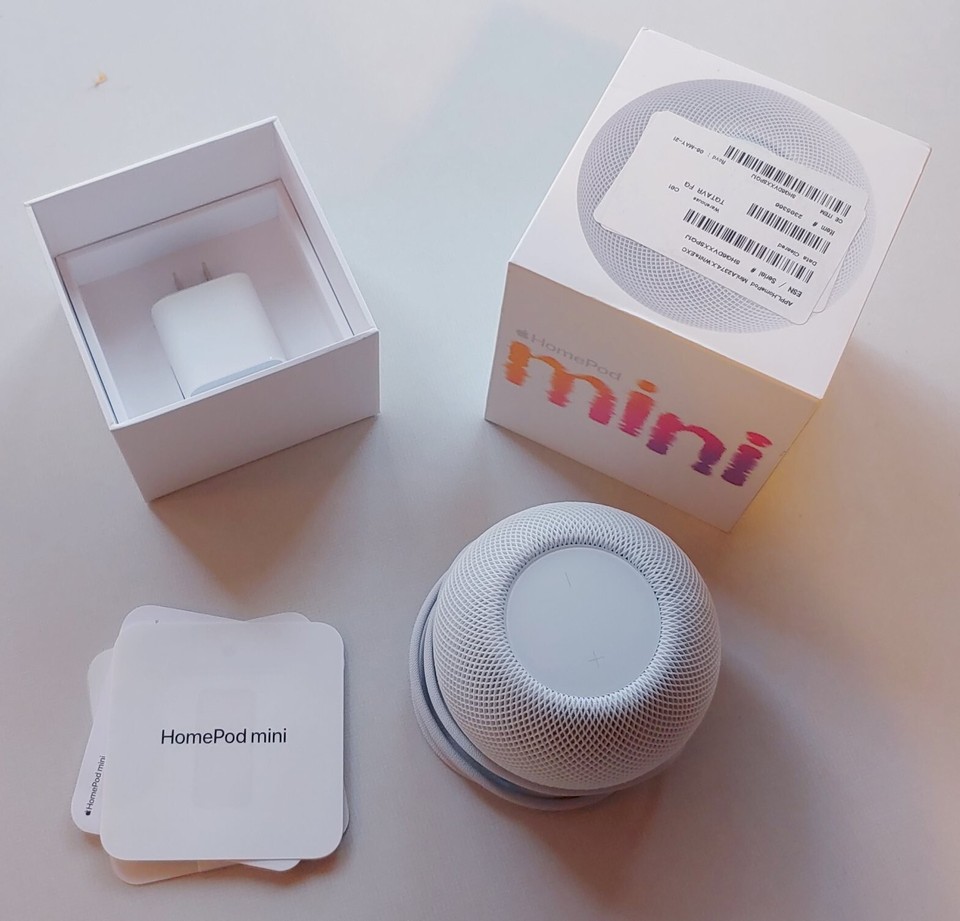 OPEN BOX - Apple Homepod Mini Speaker - White - A2374 / MY5H2LL/A ...