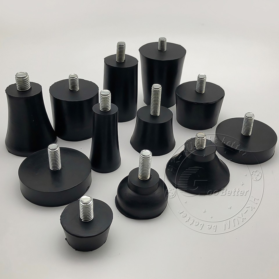 M6 M8 M10 Rubber Adjustable Feet Screw Leveling Table Foot Machine ...