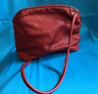 NATURALIZER SYNTHETIC RED Woven Look Shoulder Bag PURSE 9.25” x 7”Strap ...