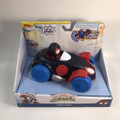 Spidey and His Amazing Friends Webbed Wheelies Vehicle Miles Morales ...