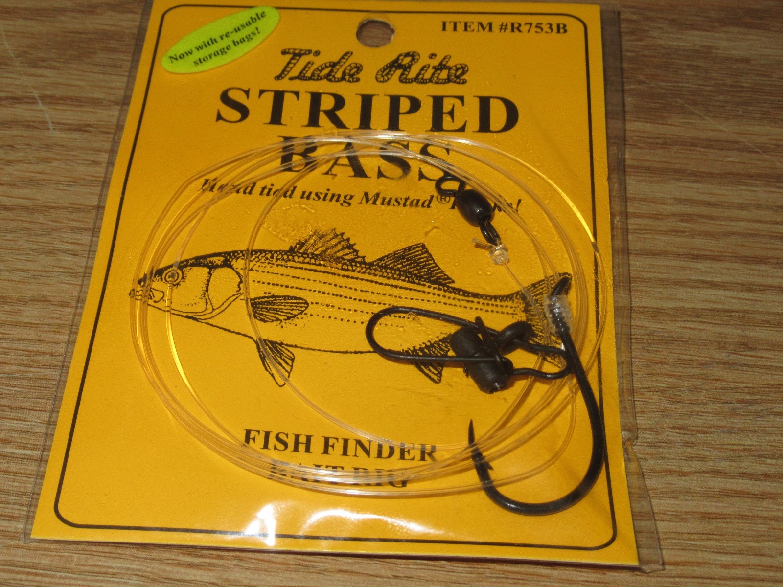 6 Striped Bass Tide Rite R753B Fish Finder Bait Rig Saltwater Fish Rigs ...