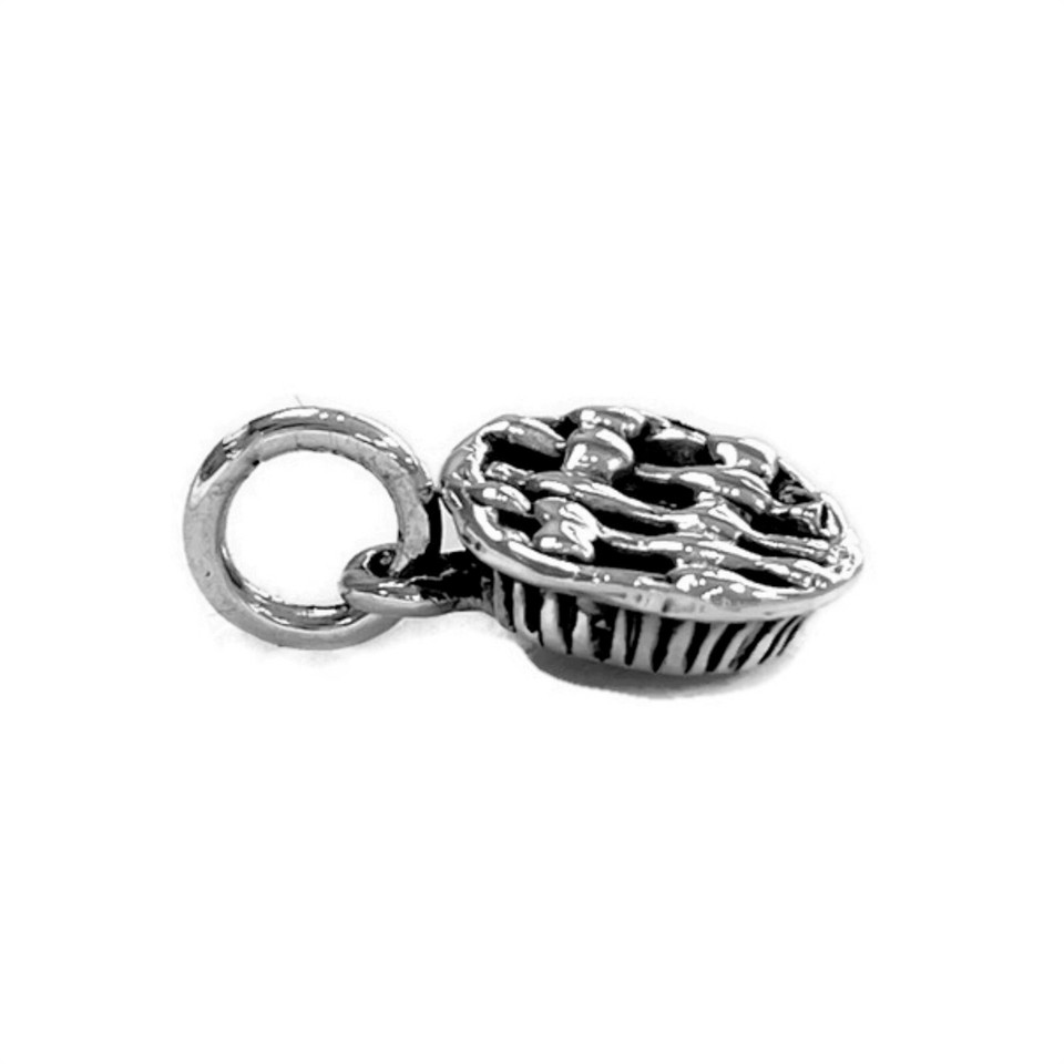 Pie Charm Pendant .925 Sterling Silver | eBay
