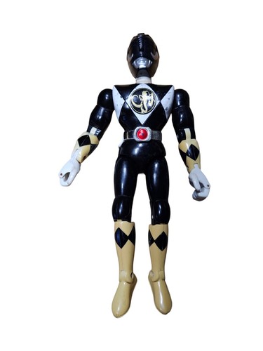 Vintage Mighty Morphin Power Rangers Zack Black Karate Kick Ranger 8 ...