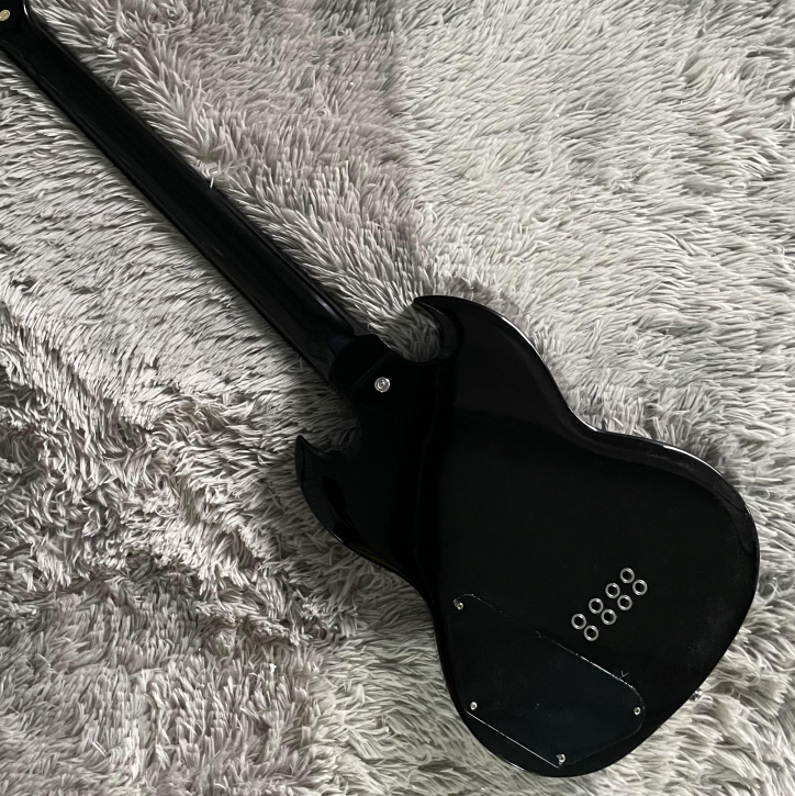 Bass Guitar SG 8-strings Black Strings Thru Body H-H Pickups Mahogany ...