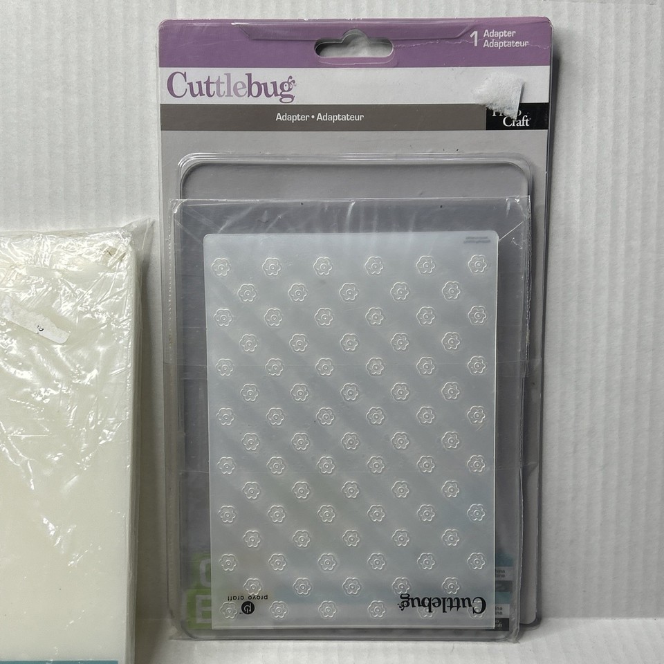 Cuttlebug Die Cutting & Embossing Machine Lot Cutting Pads Adapters ...