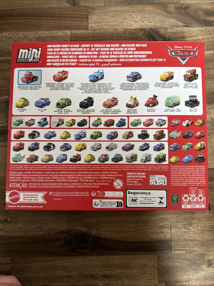 🚗 Disney Pixar Cars Mini Racers 15 Pack Jocko Flocko Mack Lizzie Chick ...
