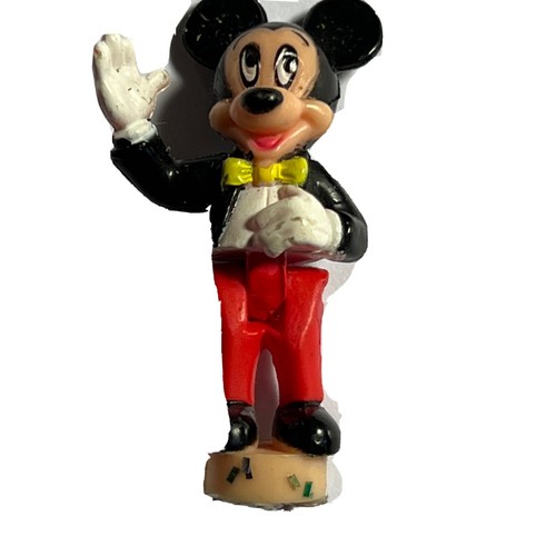 Miniature Vintage Small Mickey Mouse in Tuxedo Hard Plastic Collectible ...