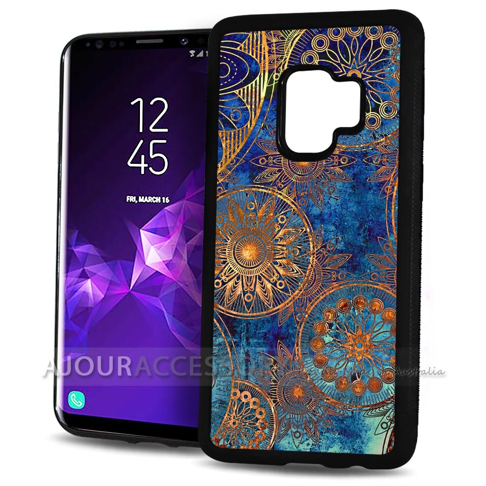 ( For Samsung S9 Plus / S9+ ) Back Case Cover AJH11788 Mandala Design ...