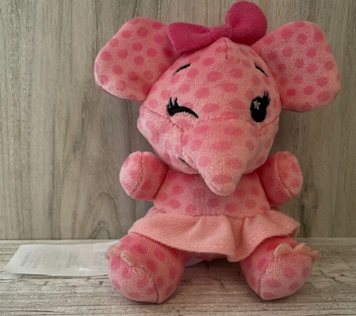 Disney Store Wishables Plush Heffalump PINK Spotted Elephant Winnie the ...