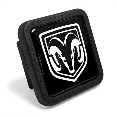 RAM Logo Black Rubber Heavy-Duty 2" Tow Hitch Cover | eBay