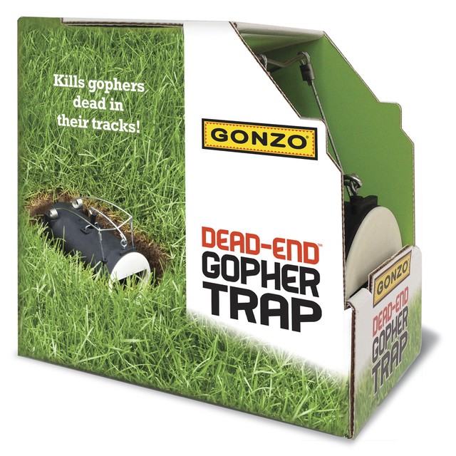 Gonzo 100518702 Dead End Packaged Gopher Trap White for sale online | eBay