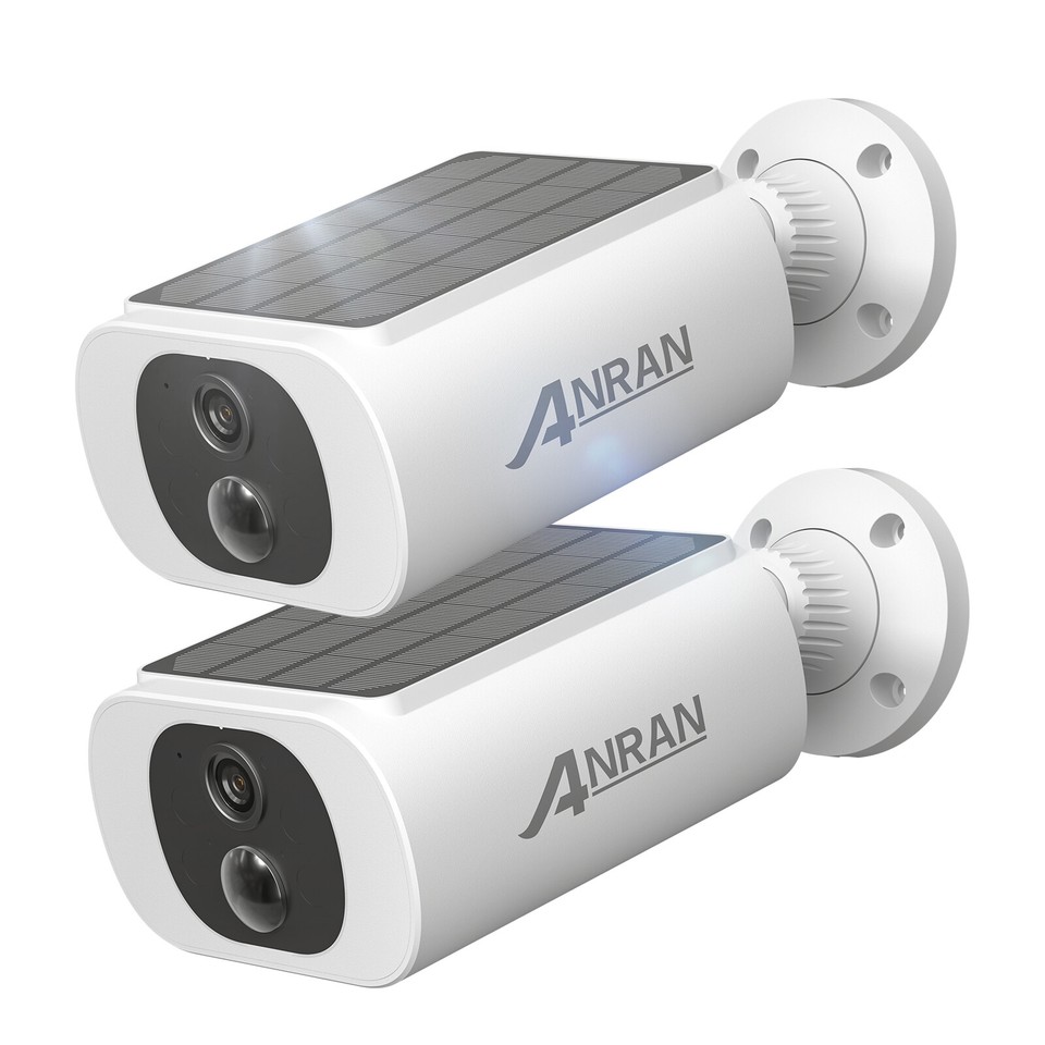 ANRAN Solar Security Camera 3MP Wireless WIFI Battery Powered Outdoor ...