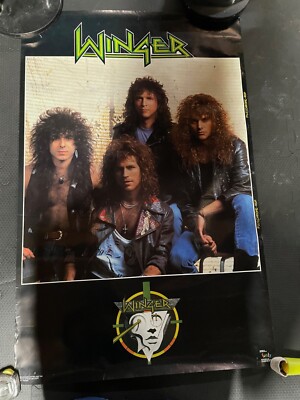 WINGER Original 1989 Vintage Rock Music Poster 22 3/8" × 34 1/2" | eBay