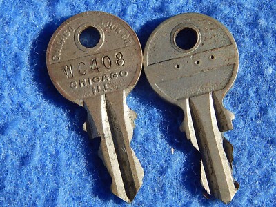 Wurlitzer Key WC 408 - Chicago Lock - wall box or cash box key ...