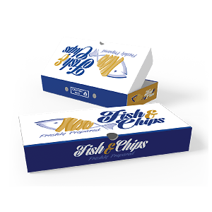 DISPOSABLE FISH & CHIPS CHIPPY TAKEAWAY FOOD CONTAINER BOX FREE ...