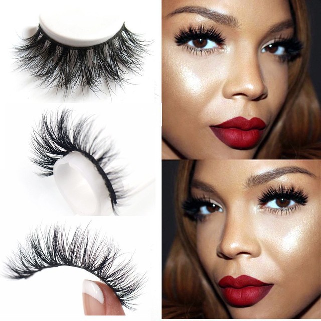 5x Makeup Cross False Eyelashes 100 Real 3d Mink Eye Lashes Extension ...