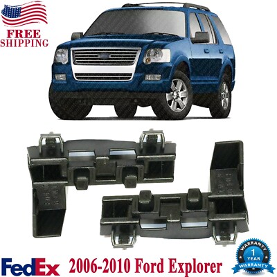 Bumper Brackets Front Left & Right Side Plastic For 2006-2010 Ford ...