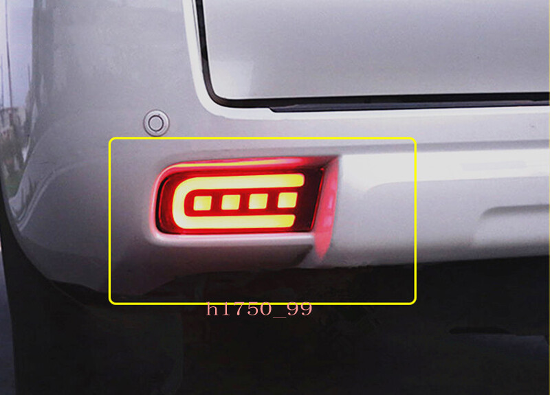 For TOYOTA Land Cruiser PRADO LC/FJ150 Red LED Fog Bumper Tail Lights ...