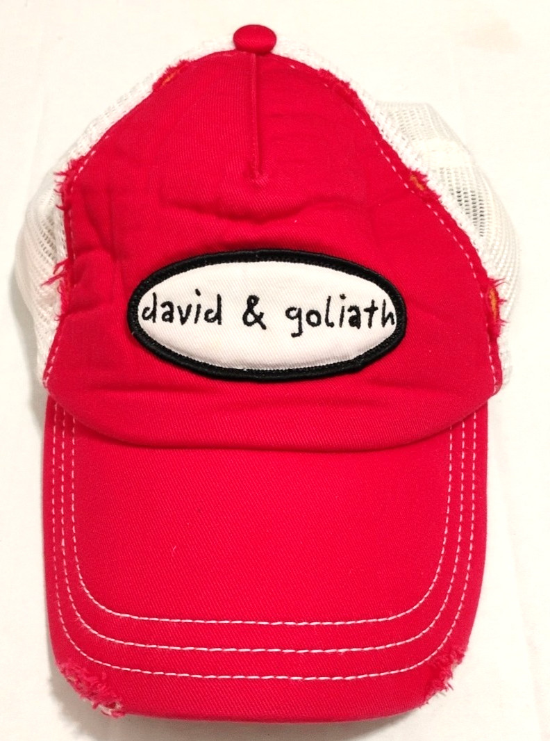 David And Goliath Hat Red Logo Cap Adjustable Strap B… - Gem