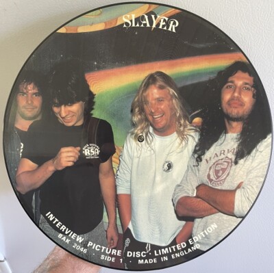Slayer Picture Disc Interview 1986 England BAK 2046 Vinyl | eBay
