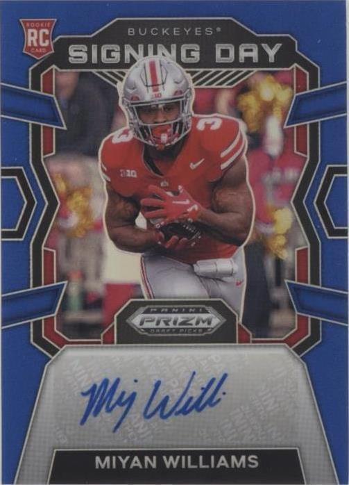 2024 Panini Prizm Draft Picks - Signing Day Miyan Williams #SD-MWS Blue ...