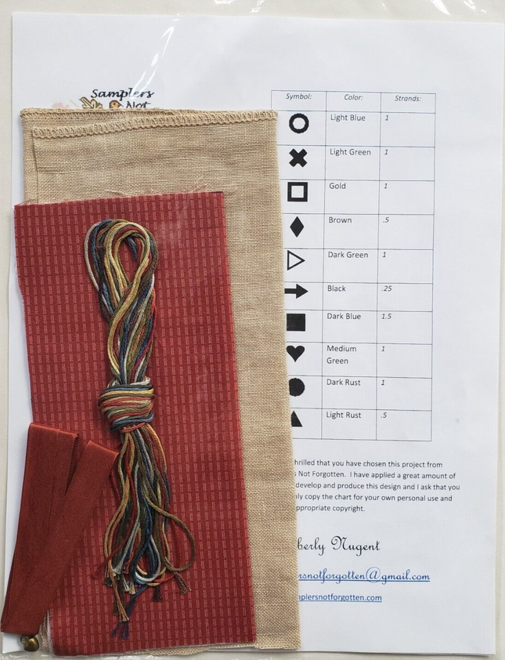 Regal Bird Kit by Samplers Not Forgotten, cross stitch pattern | eBay