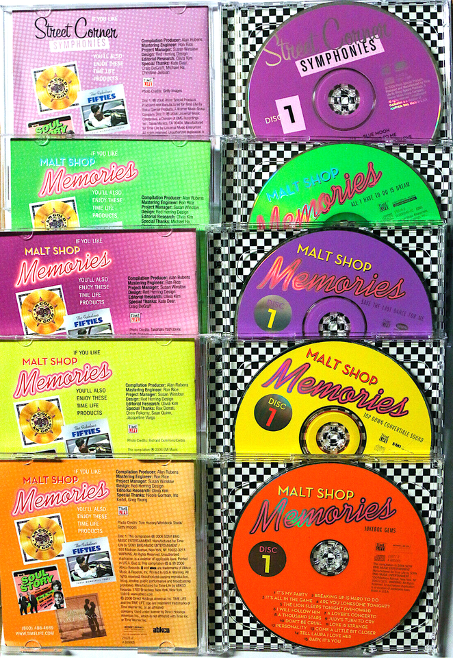 TIME LIFE Malt Shop Memories 10 CD BOX SET Beach Boys The Supremes ...