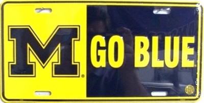 Michigan M Go Blue License Plate | eBay