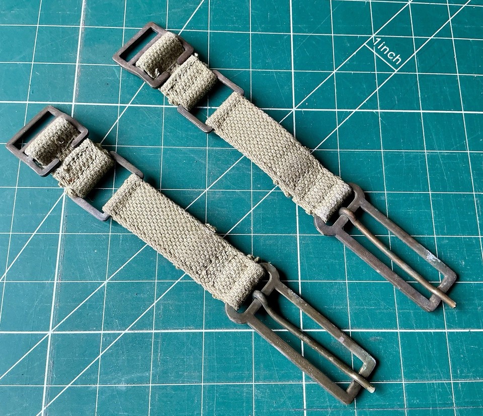 Original British Army 37 Pattern Pair of Webbing Brace Attachments ...