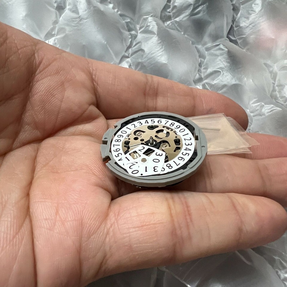 24.0x27.6mm Watch Quartz Movement Big Date @ 12 for Hattori Epson TMI ...
