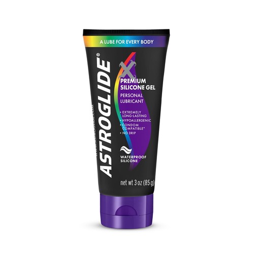 Astroglide Silicone Lube (3oz), X Premium Gel Personal Lubricant for ...