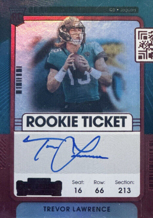 2021 Panini Contenders - Rookie Ticket RPS Red Zone Ticket #101 Trevor ...