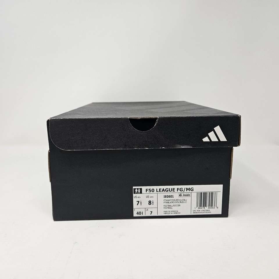 Adidas F50 League FG/MG Soccer Cleats 'White/Red/Blue' / IE0601 / All ...