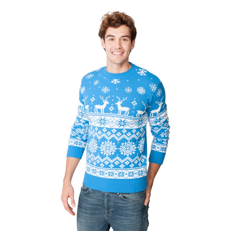 New Unisex Men Women Santa Xmas Christmas Novelty Fairisle Retro Jumper ...