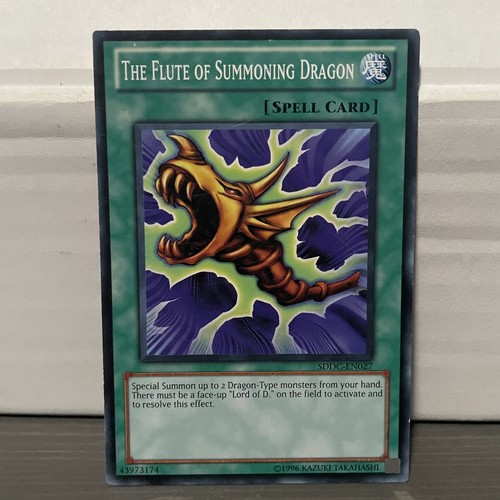 UNLIMITED THE FLUTE OF SUMMONING DRAGON 1996 SDDC-EN027 YUGIOH CARD (LP ...